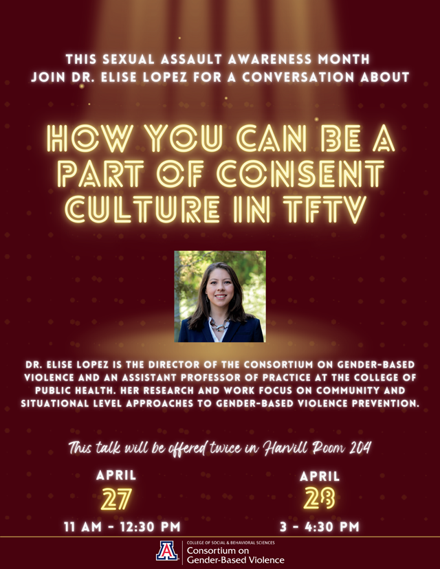 Conversation with Dr. Elise Lopez: Consent Culture in TFTV – School of ...