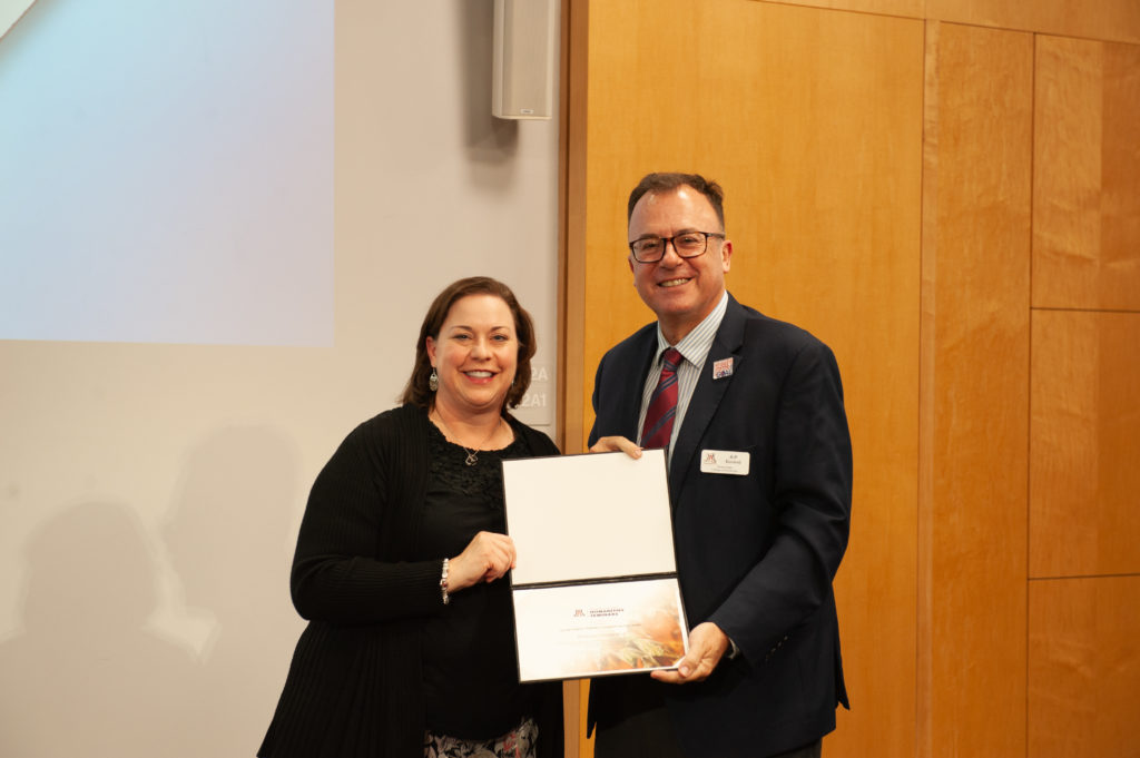 TFTV Assoc. Professor Christie Kerr receives Ted and Shirley Taubeneck ...