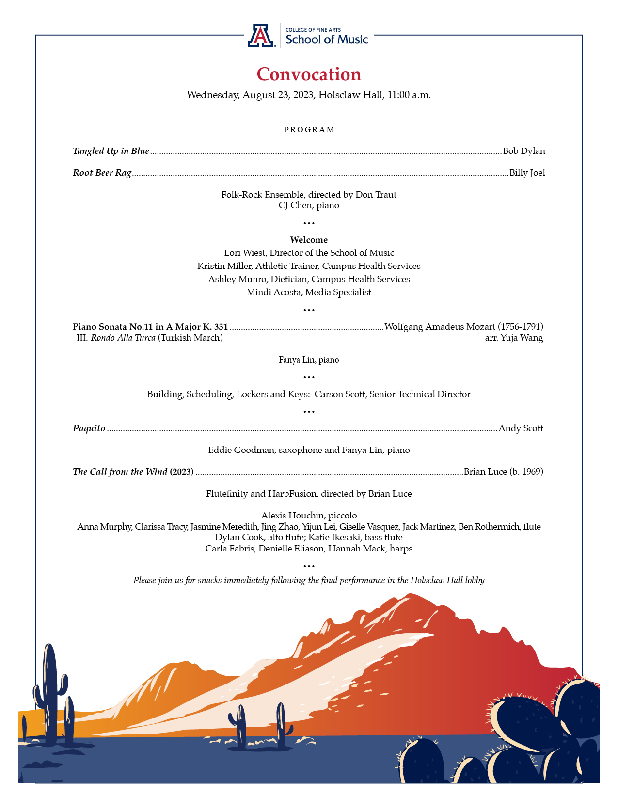 All School Convocation – School of Music