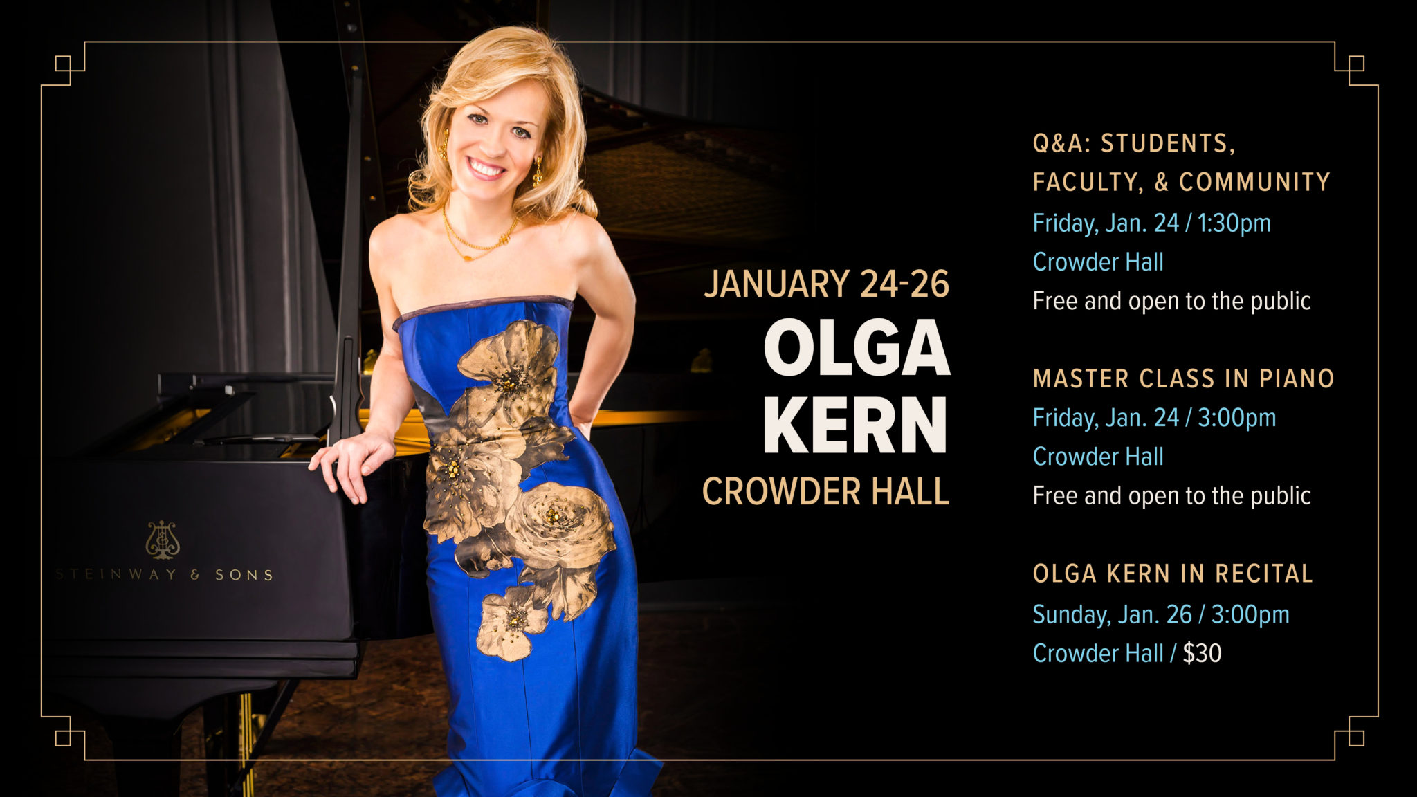 Sandra F. Lai Guest Artist Residency in Piano – Q&A with Olga Kern ...